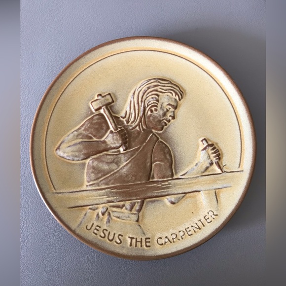 Frankoma | Wall Decor | Frankoma John Frank Plate Jesus The Carpenter ...
